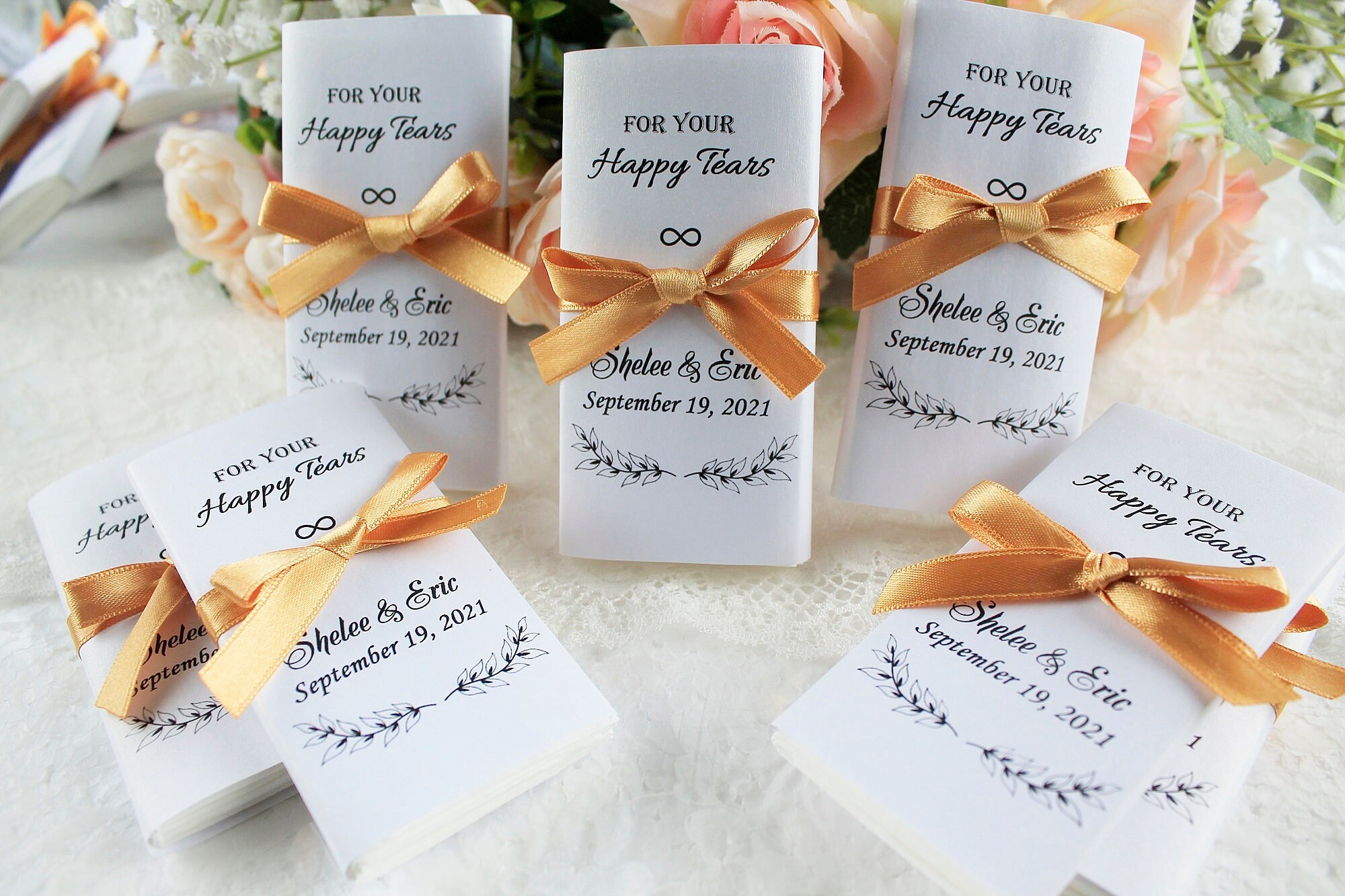Party & Gifting Guests Tissues Packs For Your Happy Tears Wedding ...