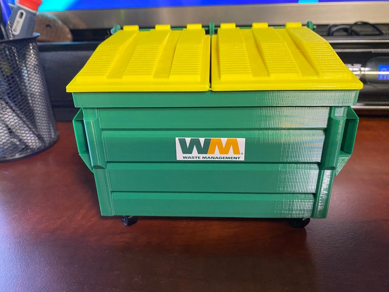 Mini Dumpster 3D Printed Desk Organizer Modern and - Etsy