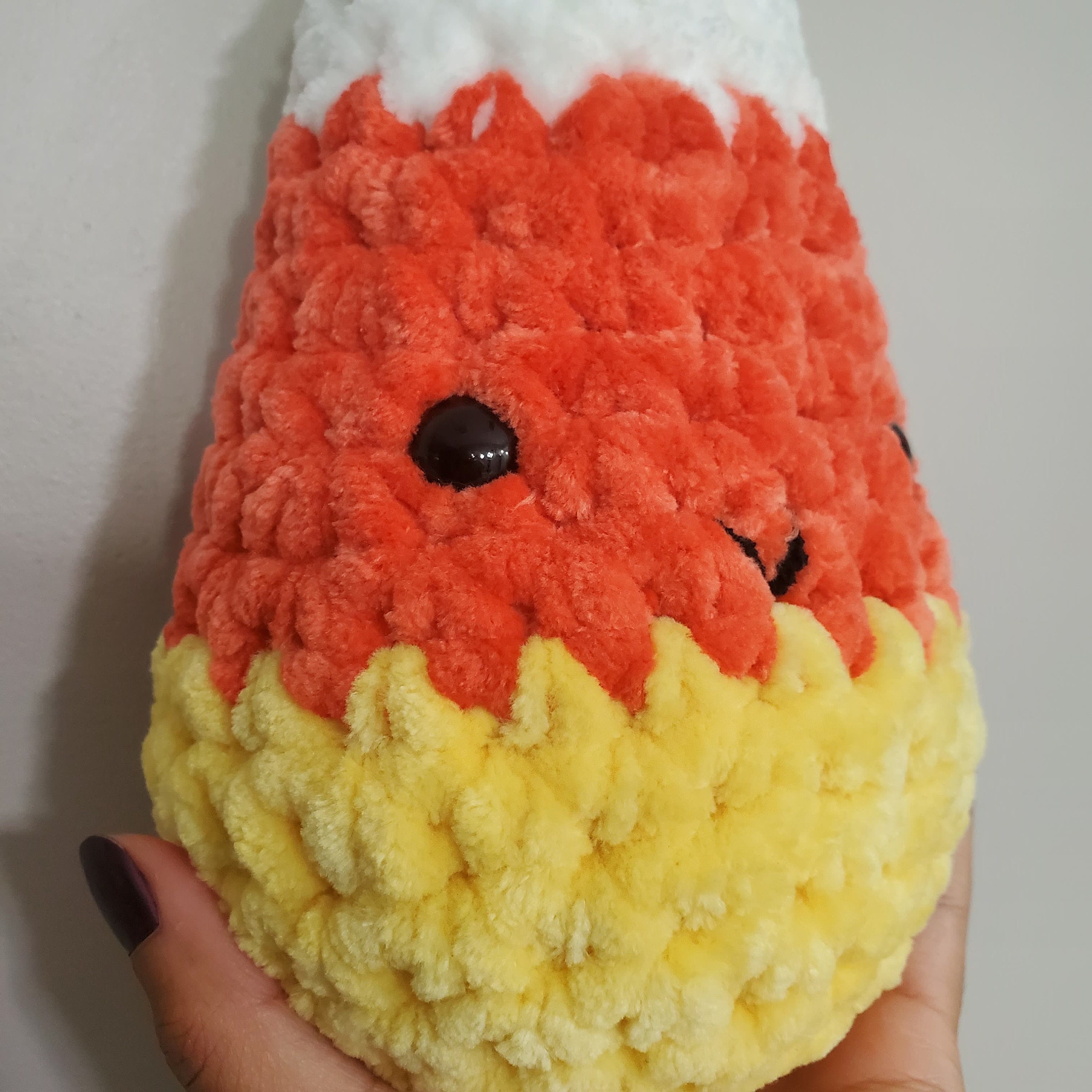 Crochet Candy Corn Plushie. Soft Cute Halloween Decor Gift - Etsy