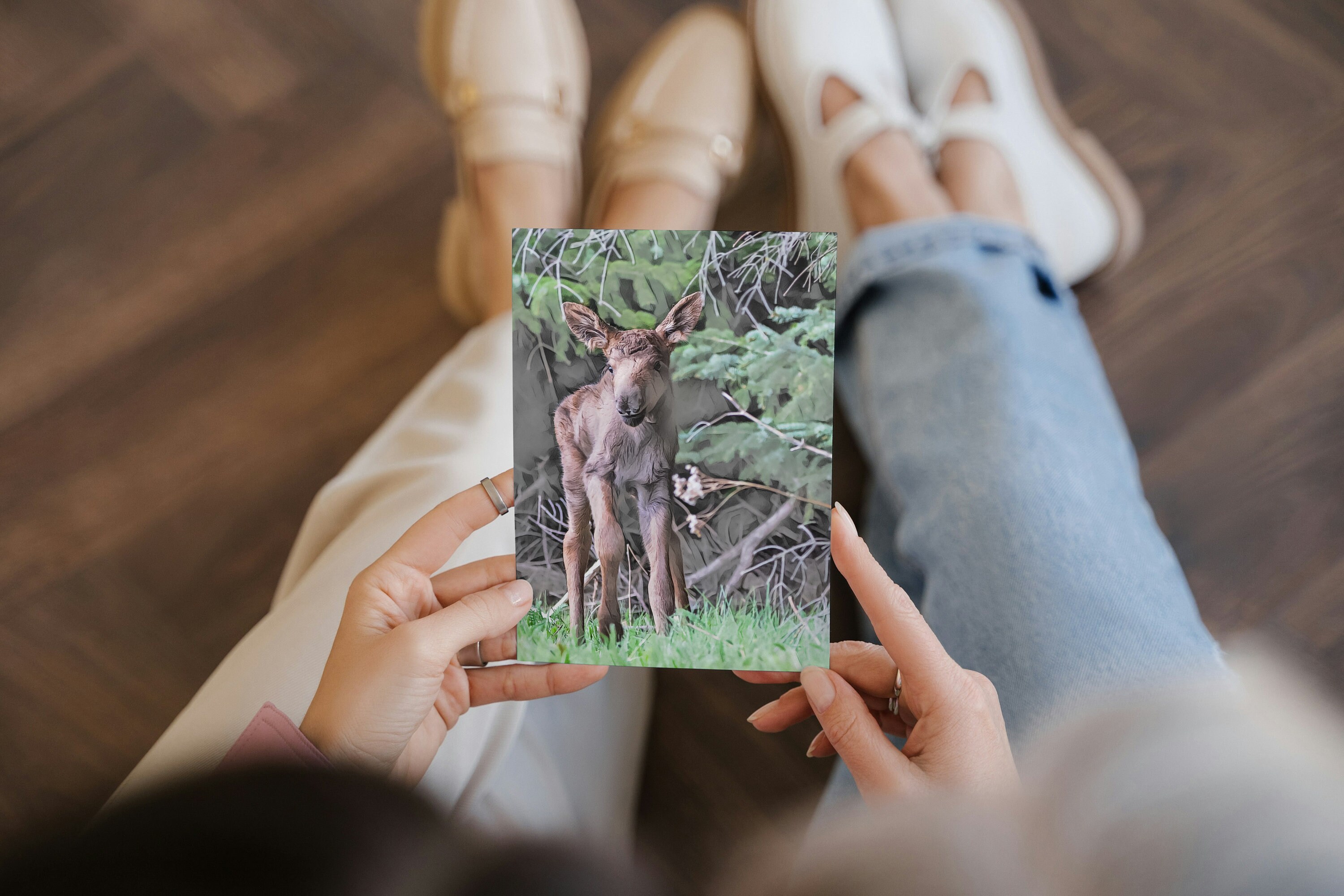 Welcome, Tiny Moose of the Cosmos! This Artwork Will Weave a Spell of ...