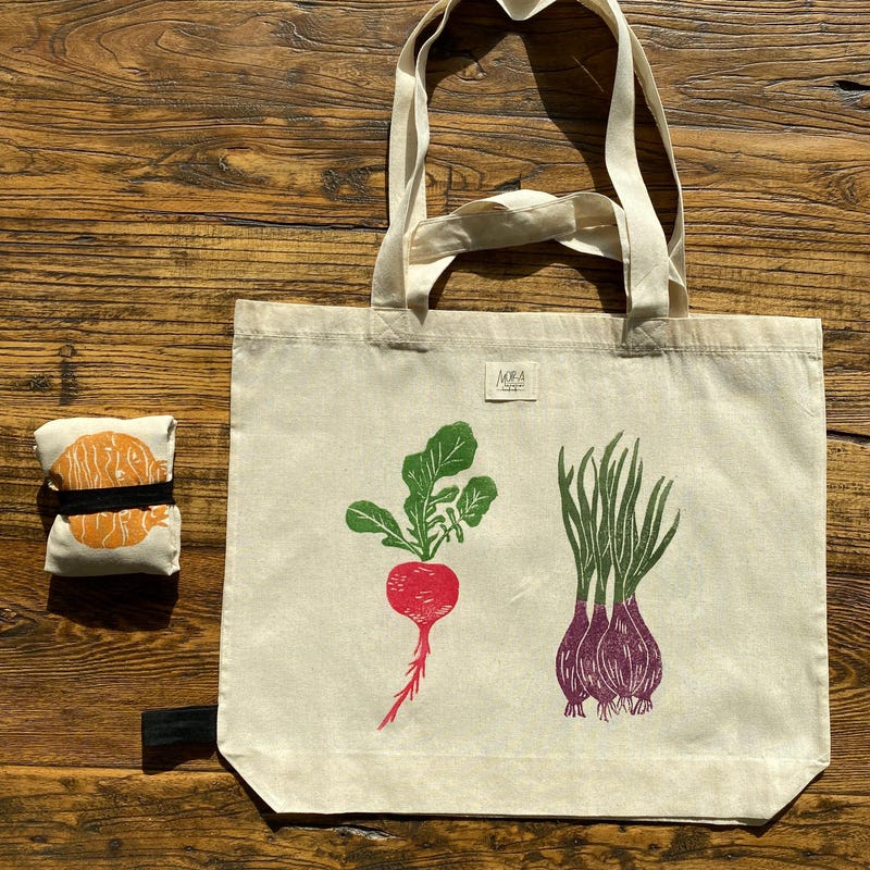 Vegetable Tote Bag - Etsy