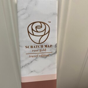 Travel Sized Scratch World Map, Rose Gold - Etsy