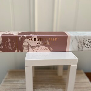 Travel Sized Scratch World Map, Rose Gold - Etsy
