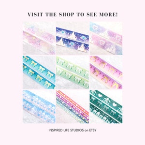 Pink Hearts & Bows | 5mm Washi Sample | Pink Washi Tape Pastel Washi ...