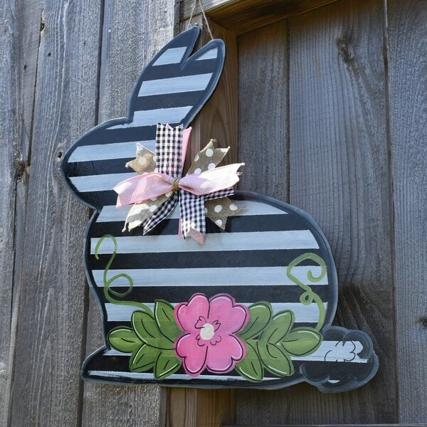 Rabbit Door Hanger - Etsy