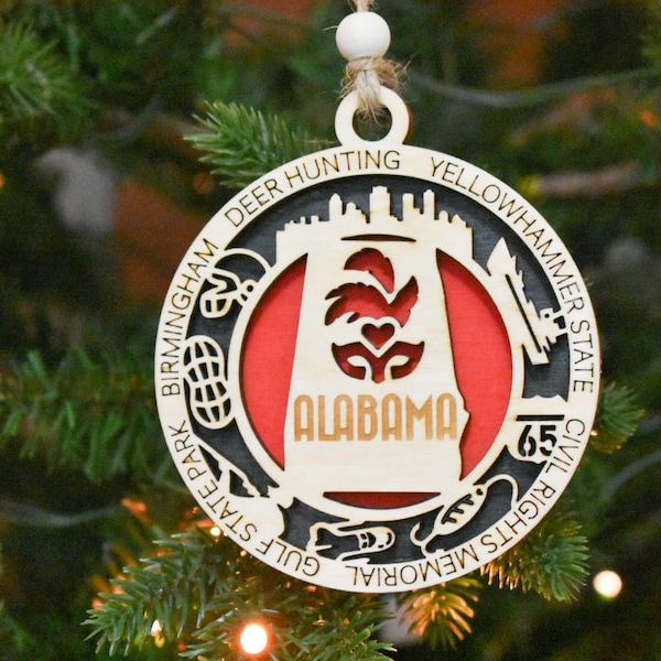 Alabama Ornament - Etsy