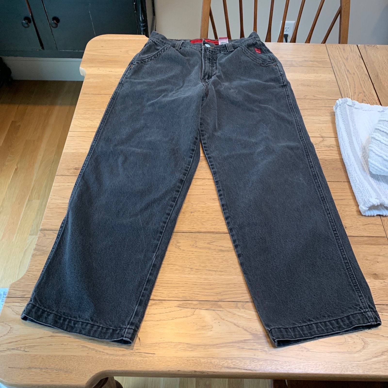 VTG JNCO Jeans, Measure 28X28 Embroidered Black Tiger on Pocket With a ...