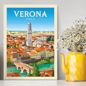 Verona Italy Travel Poster / Travel Gifts / Travel Poster / Italy ...