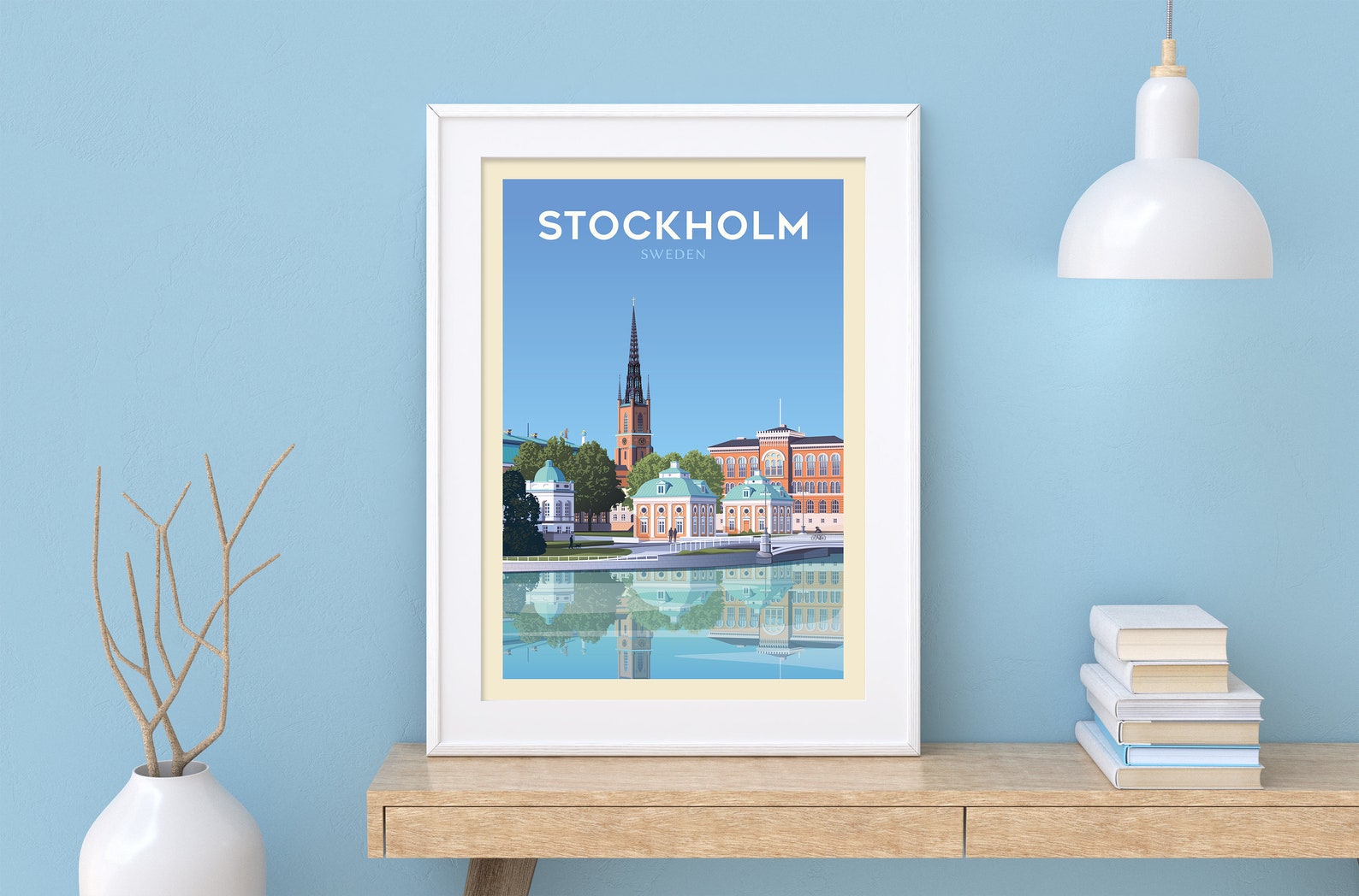 Stockholm Sweden Travel Poster / Stockholm Print / Stockholm - Etsy