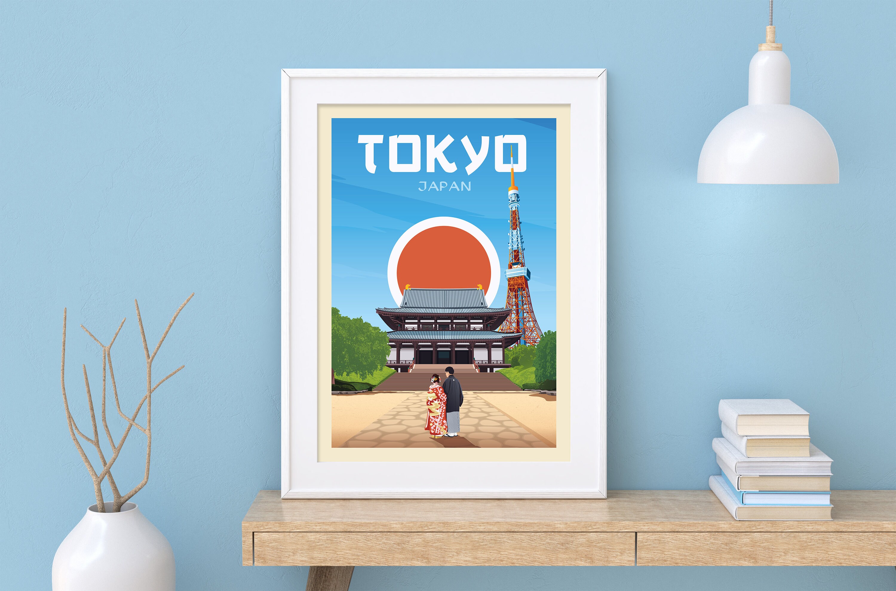 Tokyo Japan Travel Poster / Tokyo Japan Print / Tokyo - Etsy