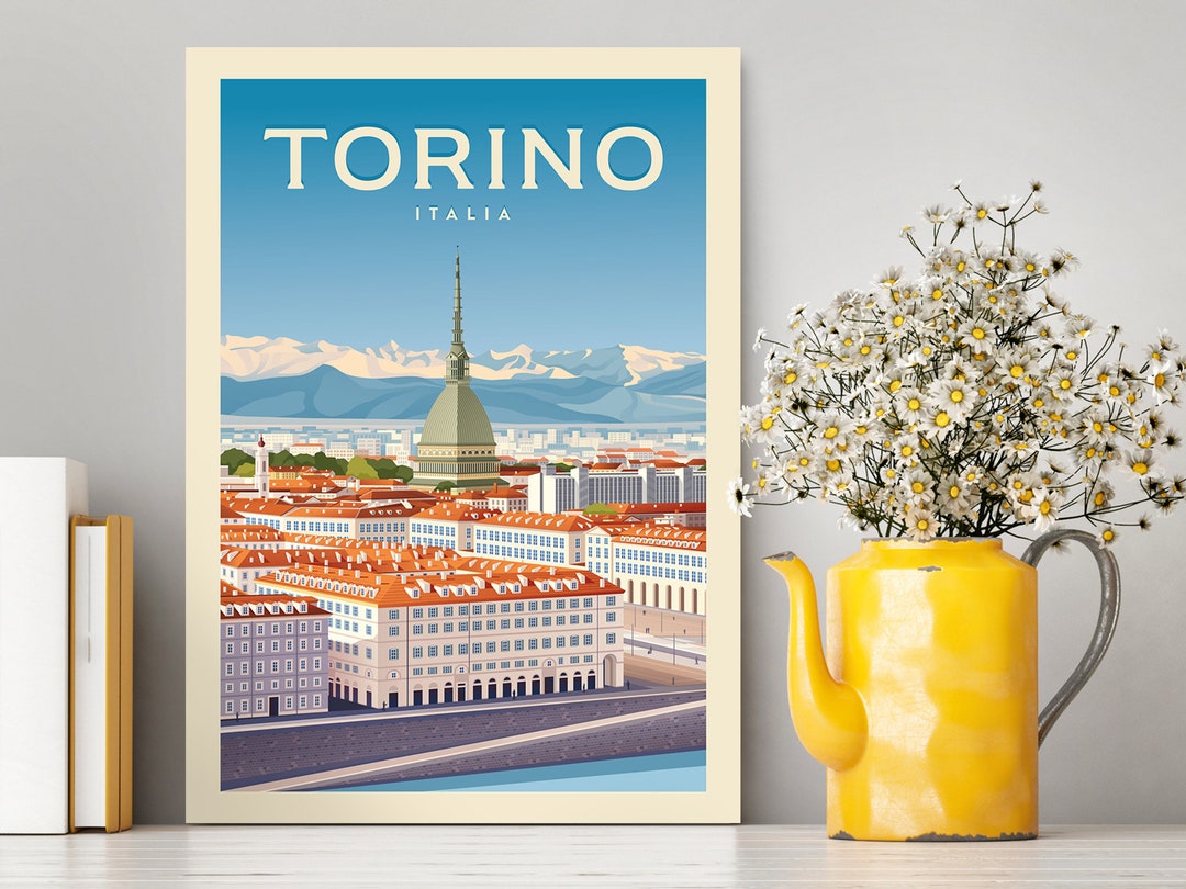 Turin Italy Print / Torino Italia Travel Poster / Travel Poster Without ...