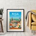 Riga Latvia Travel Poster / Riga Poster / Riga Illustrstion / Riga ...