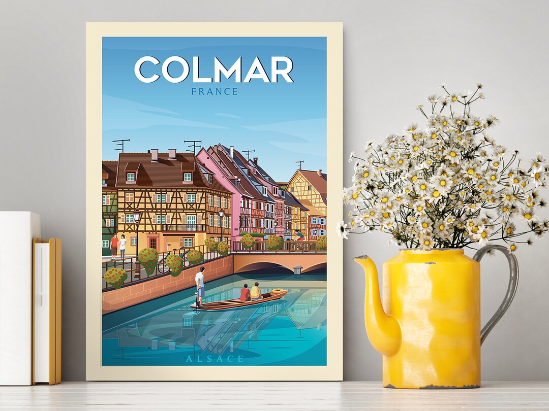 Colmar France Travel Poster / Colmar Illustration / Colmar Print ...