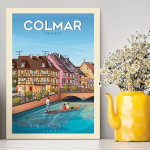 Colmar France Travel Poster / Colmar Illustration / Colmar Print ...