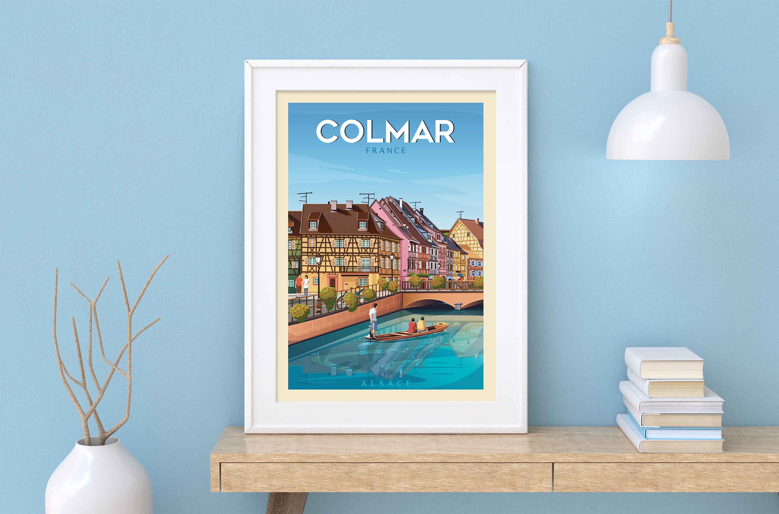 Colmar France Travel Poster / Colmar Illustration / Colmar - Etsy Canada