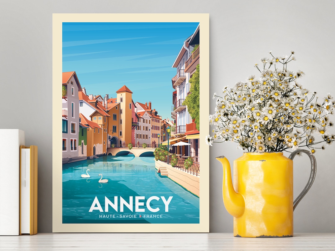 Affiche de voyage Annecy Haute Savoie France Normandie / Annecy ...