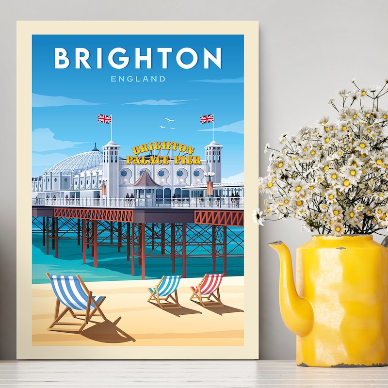 Brighton Poster - Etsy UK