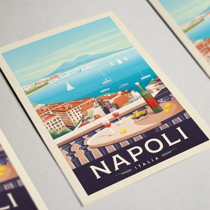 Napoli Italia Print | Naples Italy Illustration | Travel Gifts | Naples ...