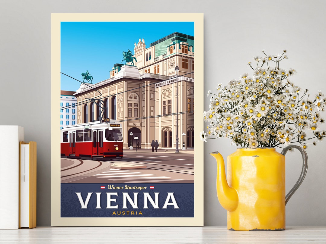 Vienna Austria Travel Poster / Vienna Illustration / Travel Gifts ...