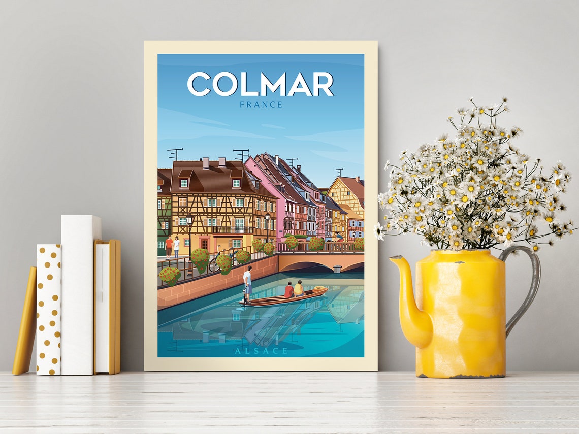 Colmar France Travel Poster / Colmar Illustration / Colmar - Etsy Canada