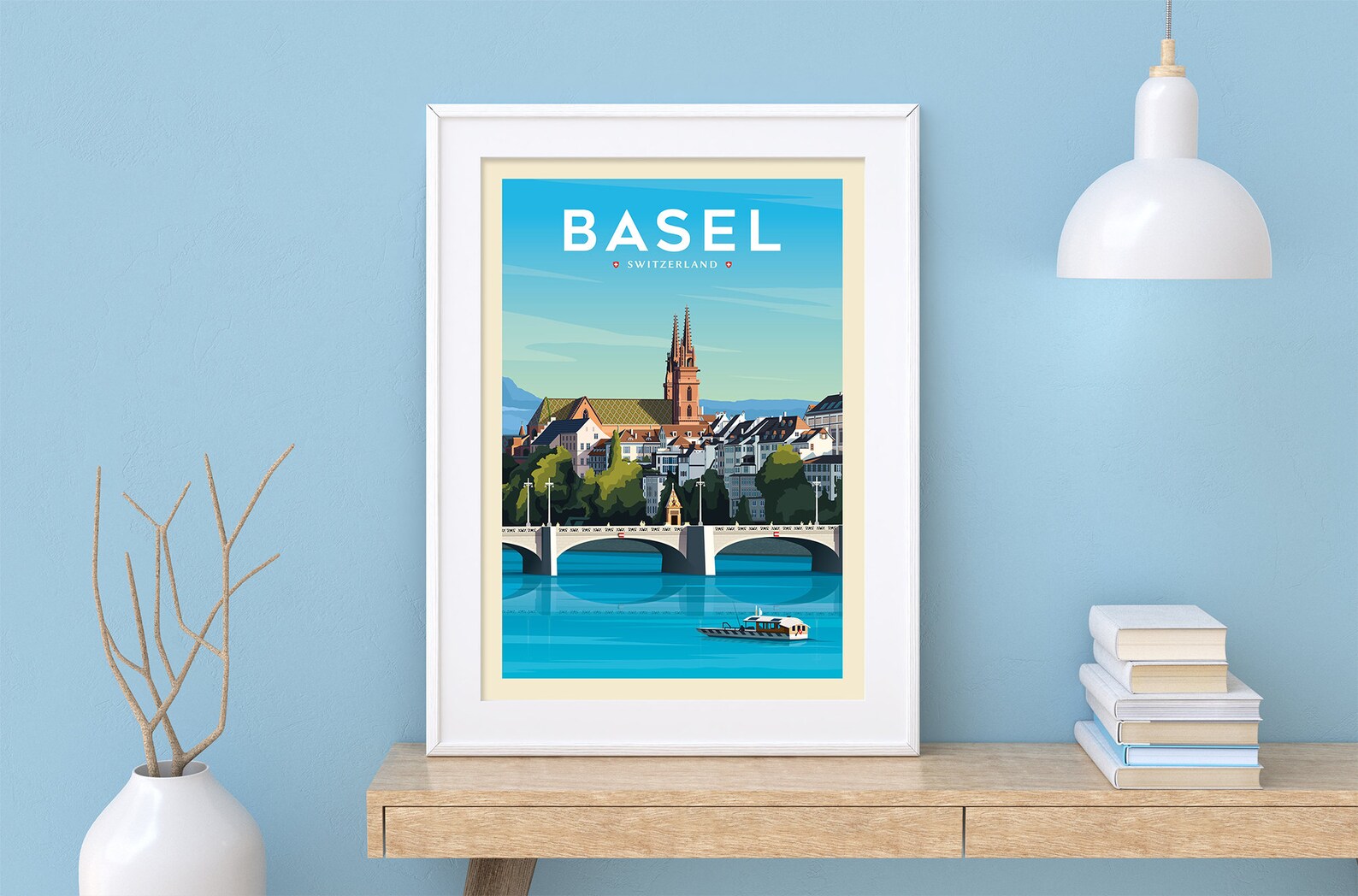 Basel Switzerland Travel Poster Print / Basel Vintage - Etsy