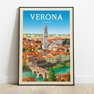 Verona Italy Travel Poster / Travel Gifts / Travel Poster / Italy ...