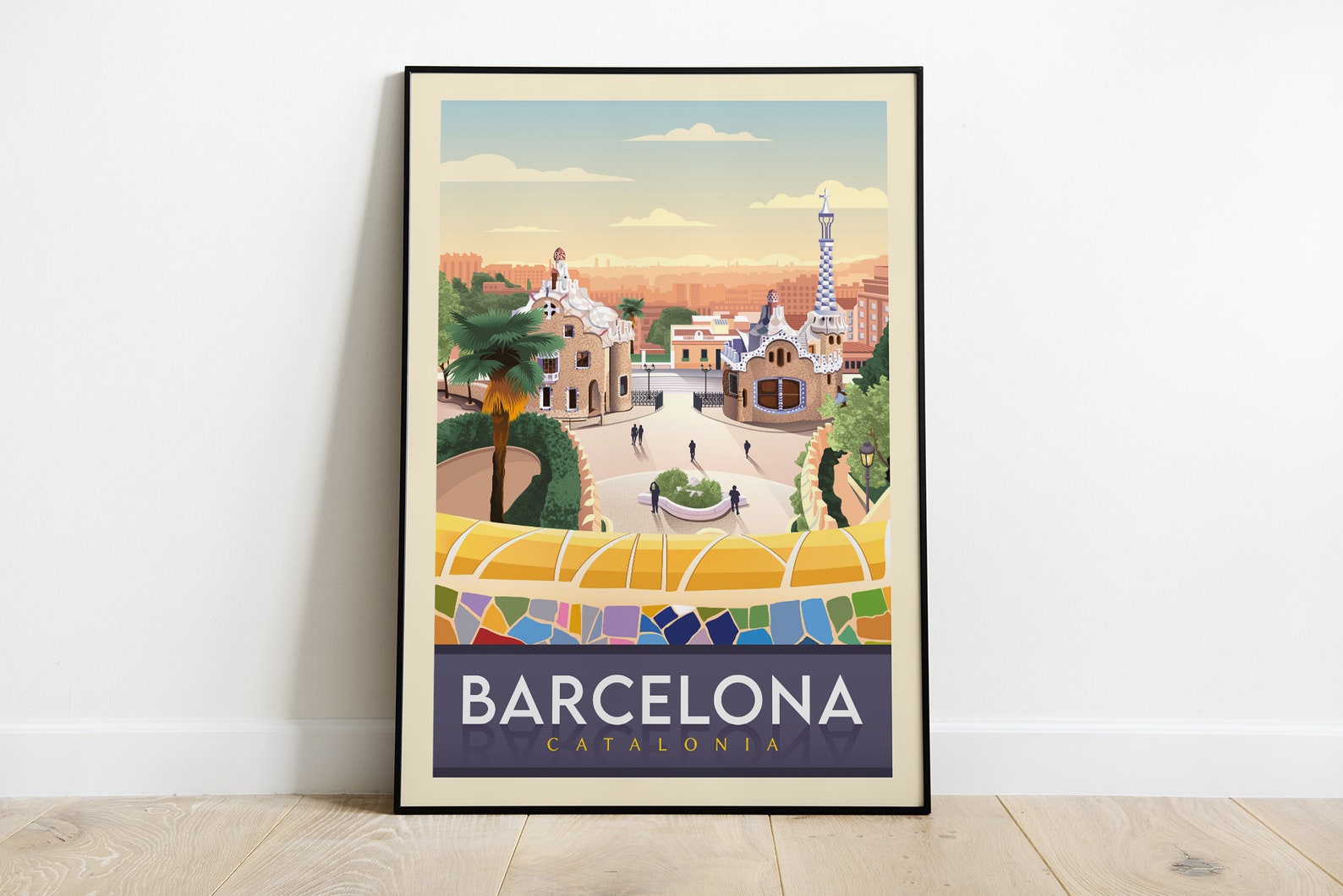 Barcelona City Print / Spain Travel Poster / Barcelona City - Etsy