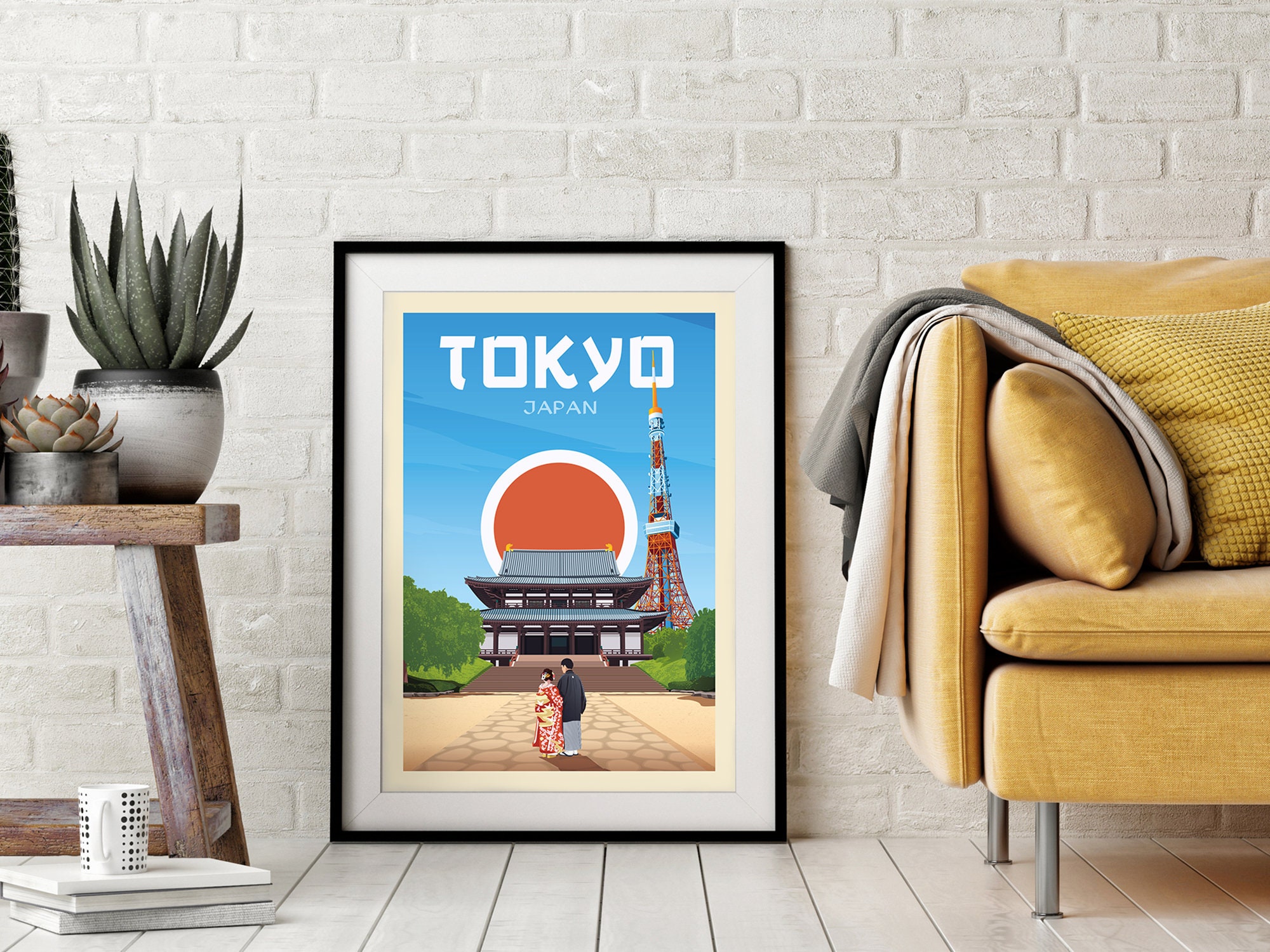 Tokyo Japan Travel Poster / Tokyo Japan Print / Tokyo - Etsy