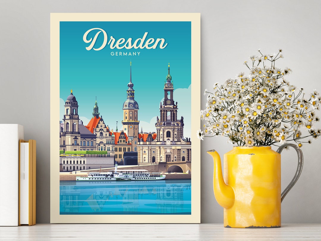 Dresden Germany Travel Print / Dresden Poster / Germany Poster ...