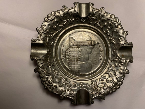 Antique Ash Tray Antique Tin Ash Tray Collectible Tourist | Etsy