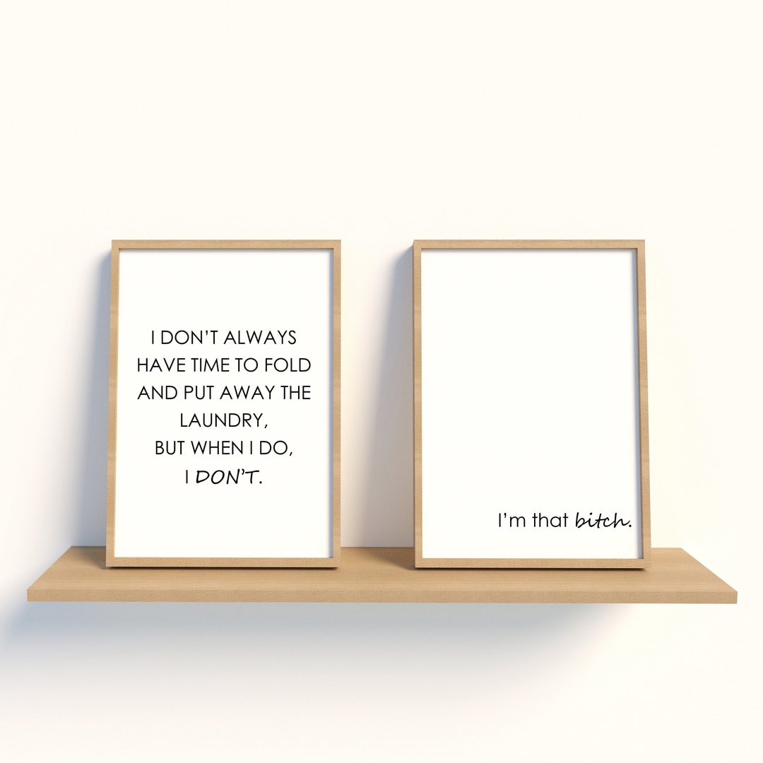 I Don't Fold Laundry - Digital Download - Etsy