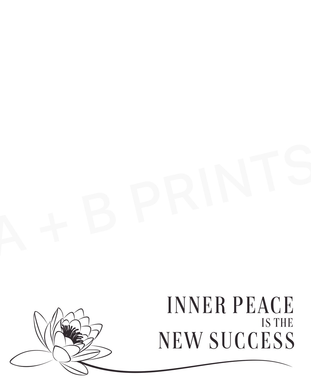 Inner Peace is the New Success - Digital Download - Etsy