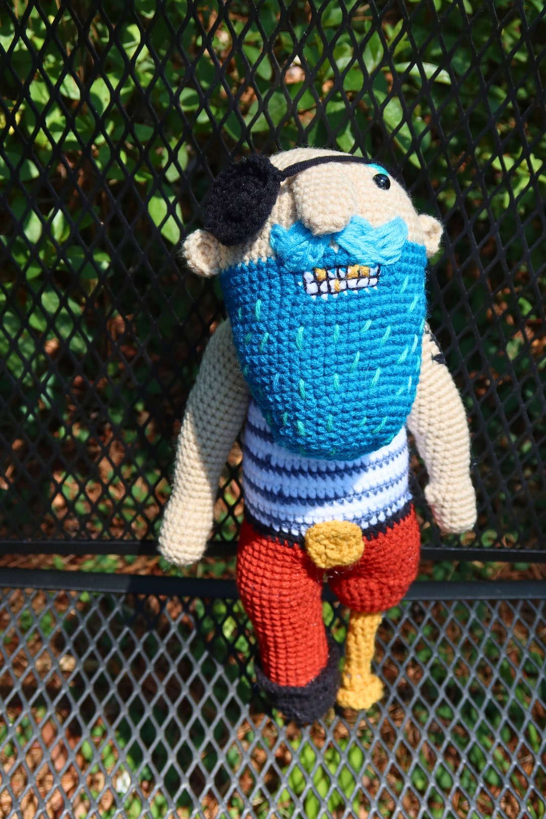 Amigurumi Bluebeard Pirate Full Size Doll Handmade - Etsy