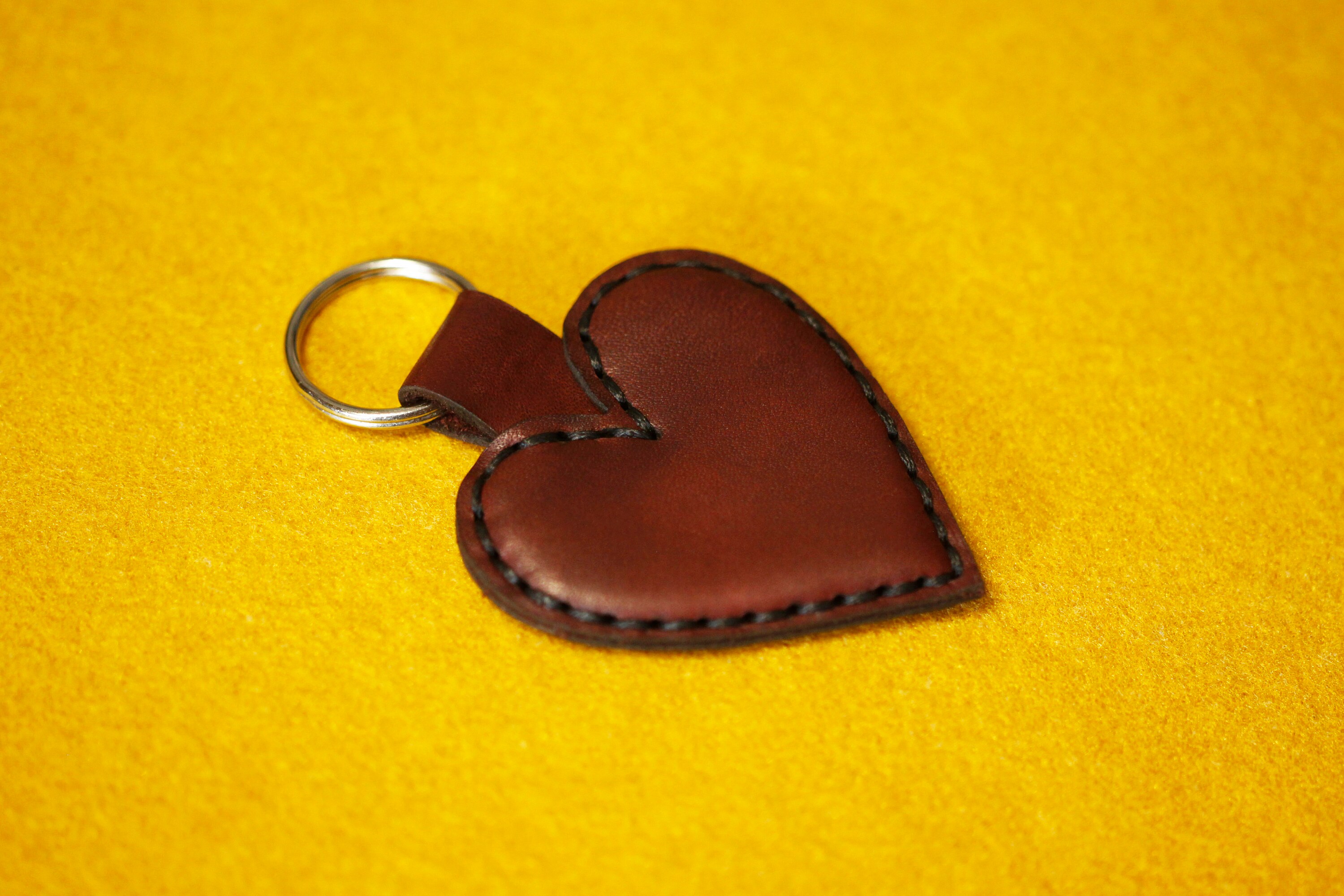 PDF Pattern Leather Heart-shaped Keychain, Keychain Pattern, Keychain ...