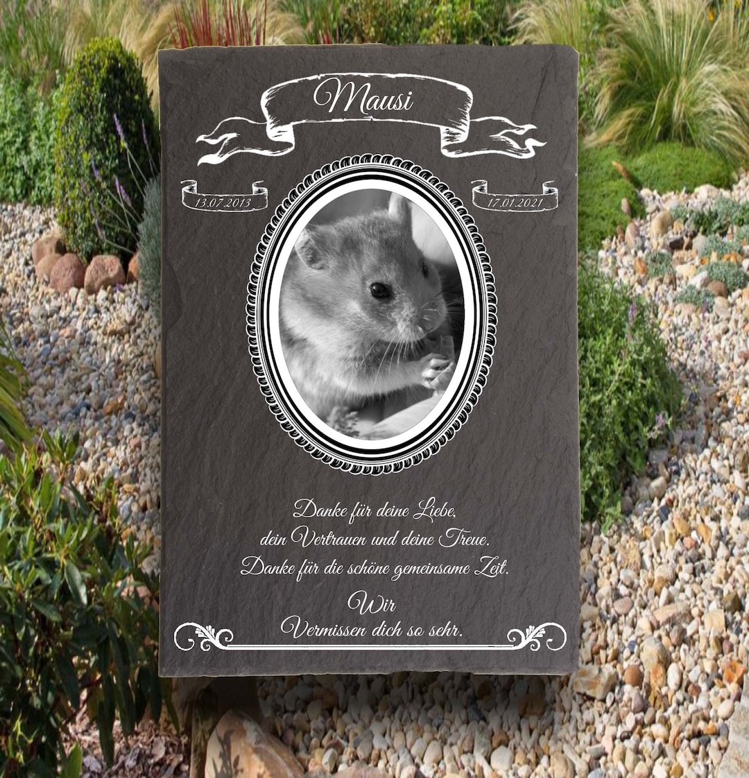 Animal Gravestones Hamster With Picture, Gravestones for Animals ...