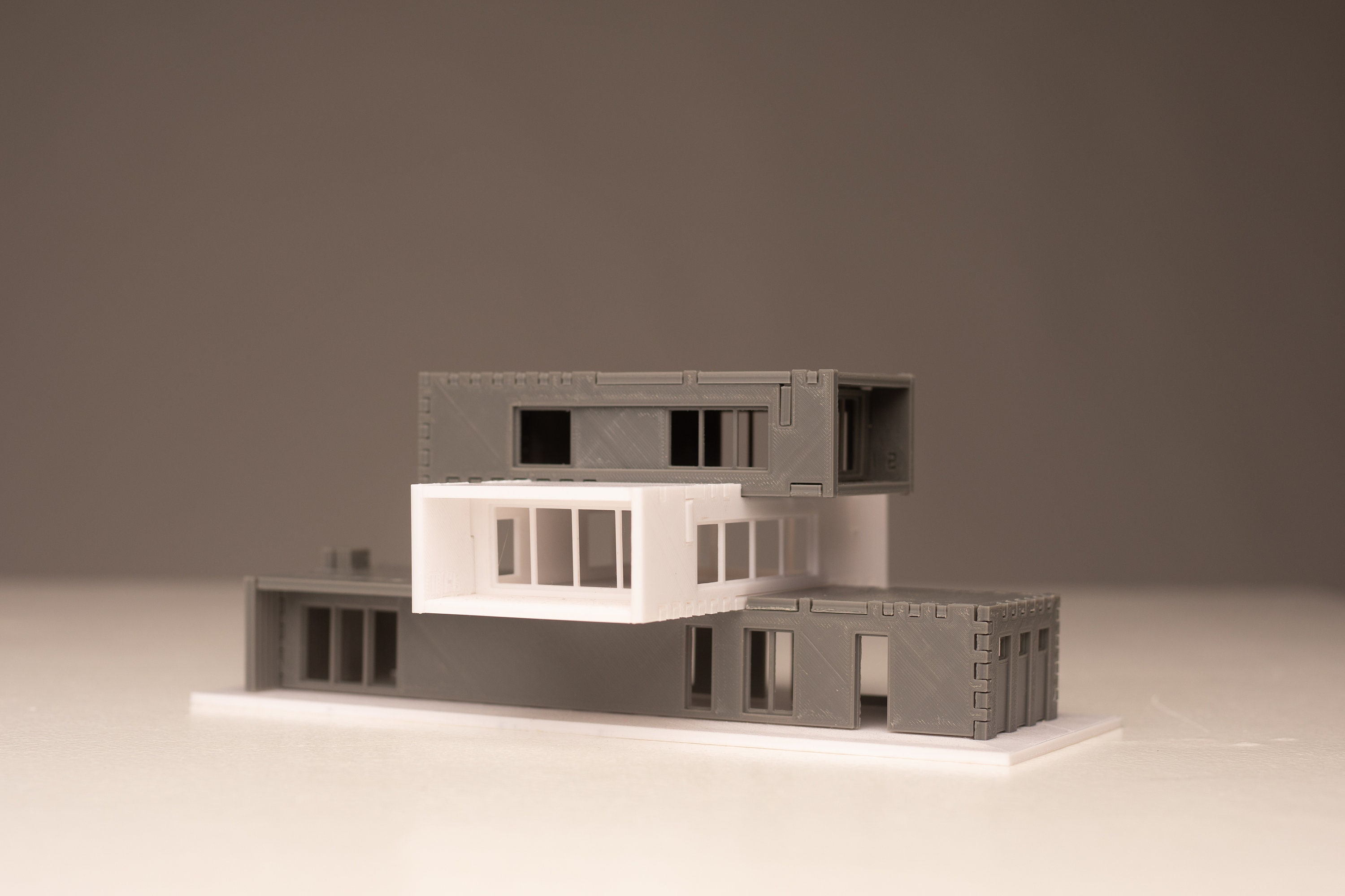 3D Printed Architectural Puzzle Private House Scale Model - Etsy