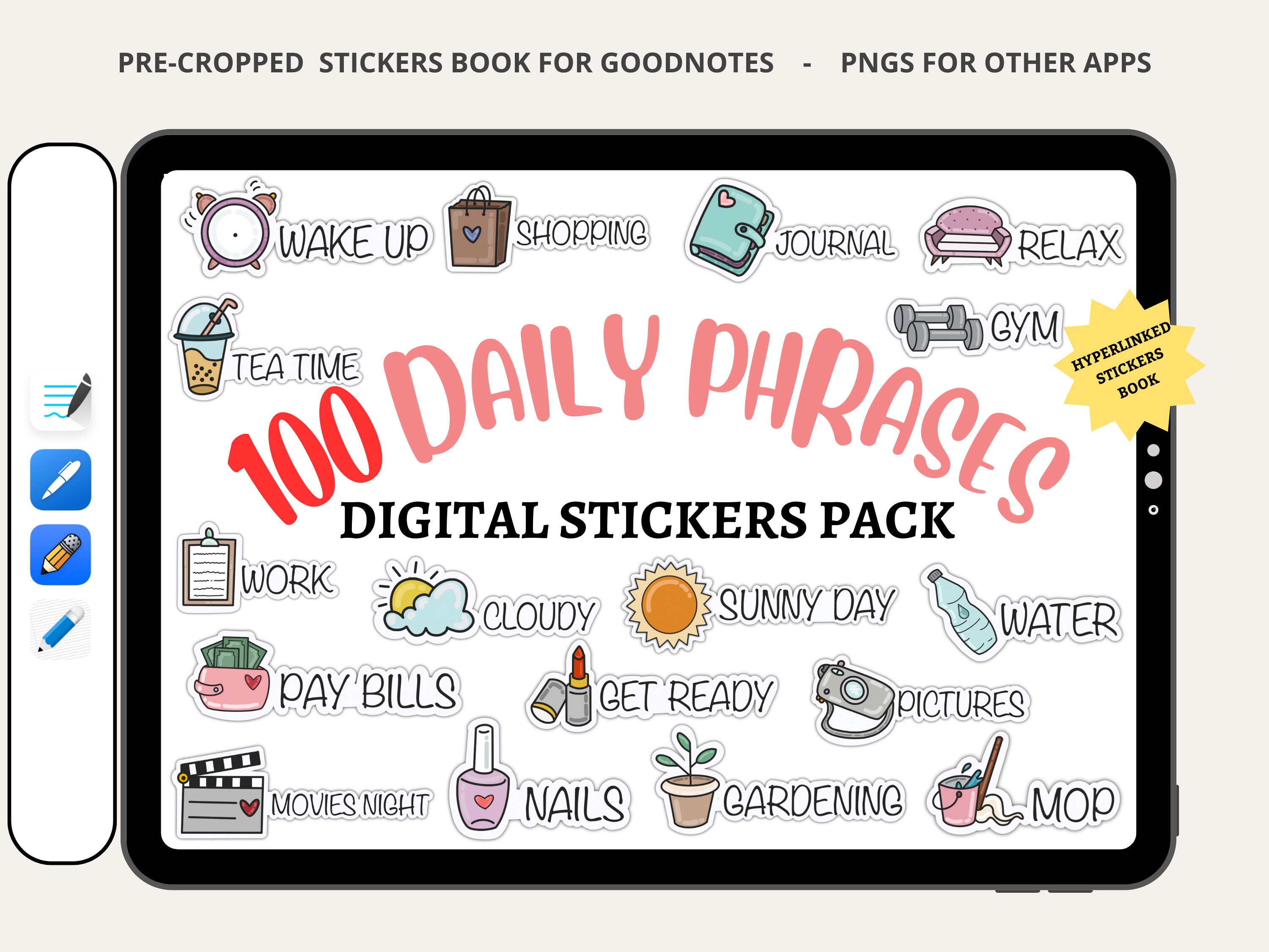 Everyday Digital Stickers for Goodnotes Everyday Stickers - Etsy