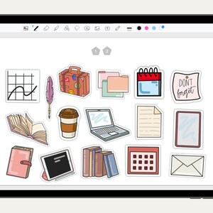 OFFICE Digital Stickers for Goodnotes, Good Notes Sticker Office, Work ...