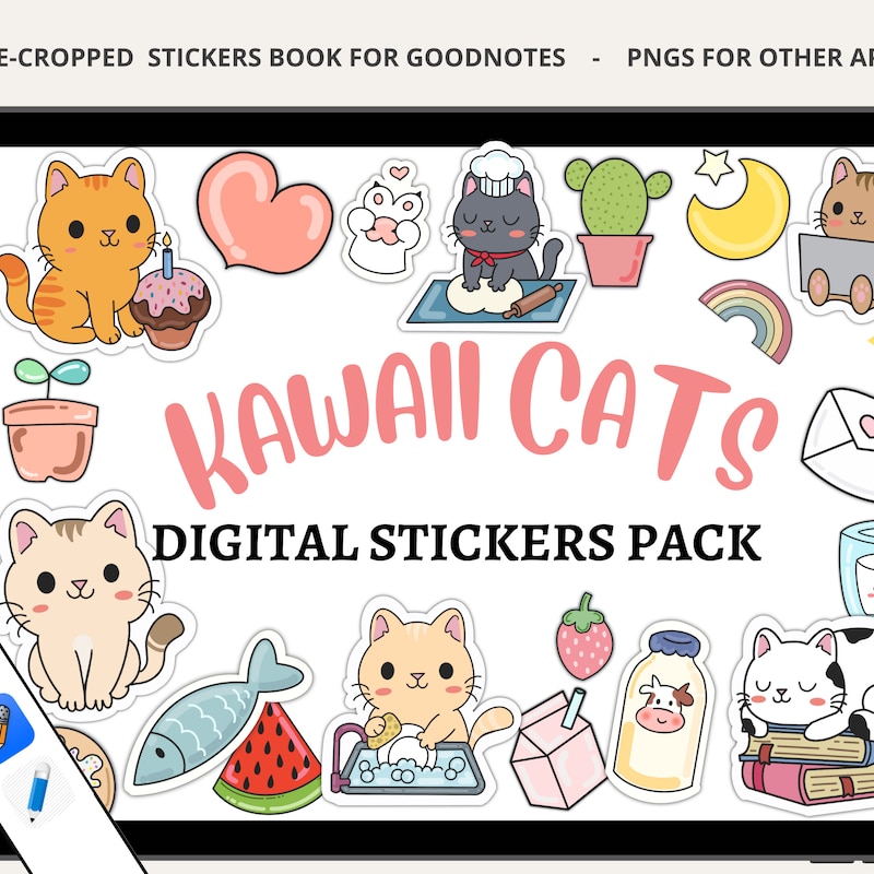 Kawaii Cat Stickers - Etsy