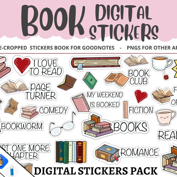 Book Lovers Stickers - Etsy