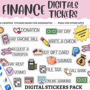 Finance Digital Planner Stickers for Goodnotes, Budget Stickers for ...