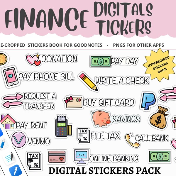 Finance Stickers - Etsy