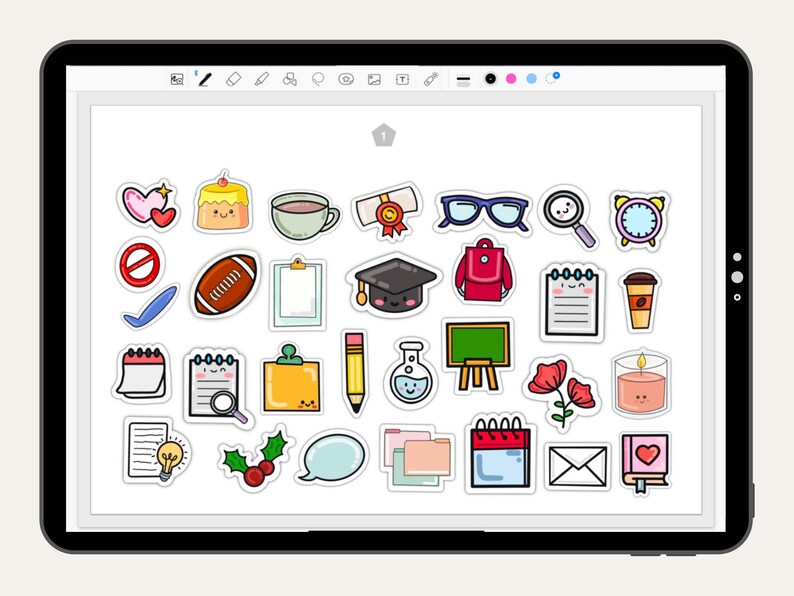 Student Digital Stickers for Goodnotes School Digital - Etsy