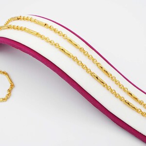 Thai Jewelry Gold Necklace Chain Link 22K 23K 24K Thai Baht | Etsy