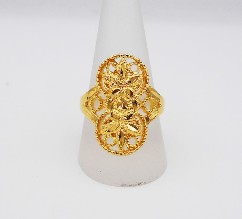 Gold Ring Designs Lai Thai Thai Jewelry 22K 23K 24K Thai Baht - Etsy