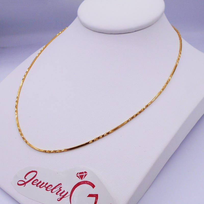 24k Gold Chain - Etsy