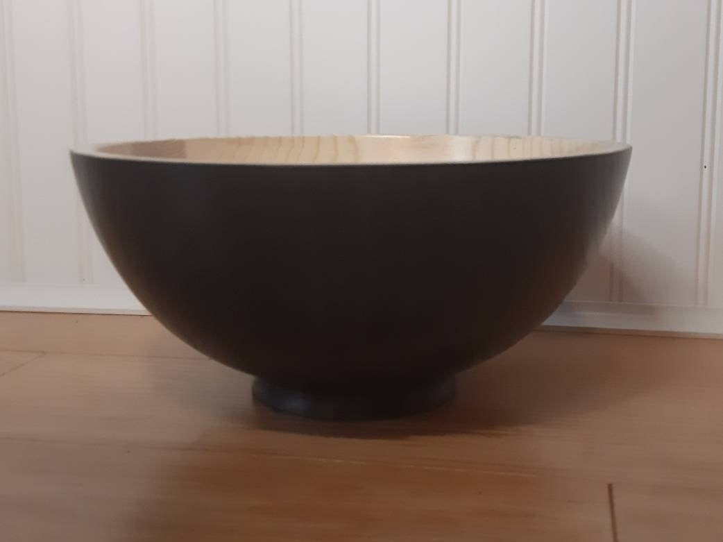 Handmade ebonized ash bowl - Etsy.de