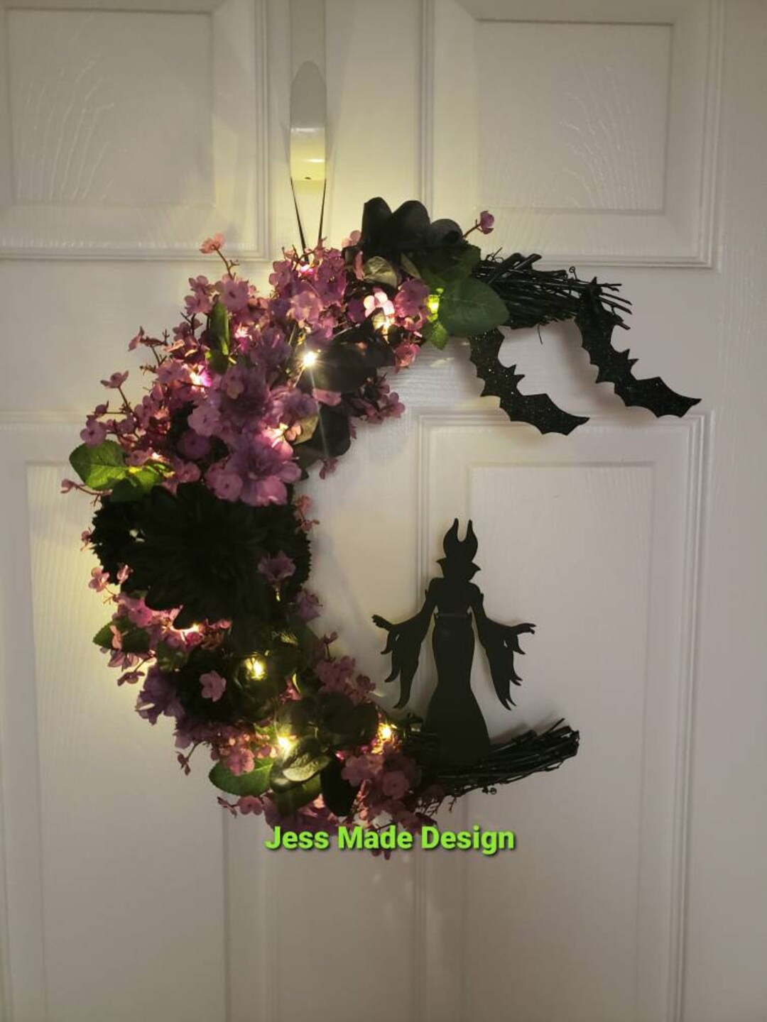 Evil Mistress Wreath. Dark Witch Moon Wreath. Halloween Door - Etsy