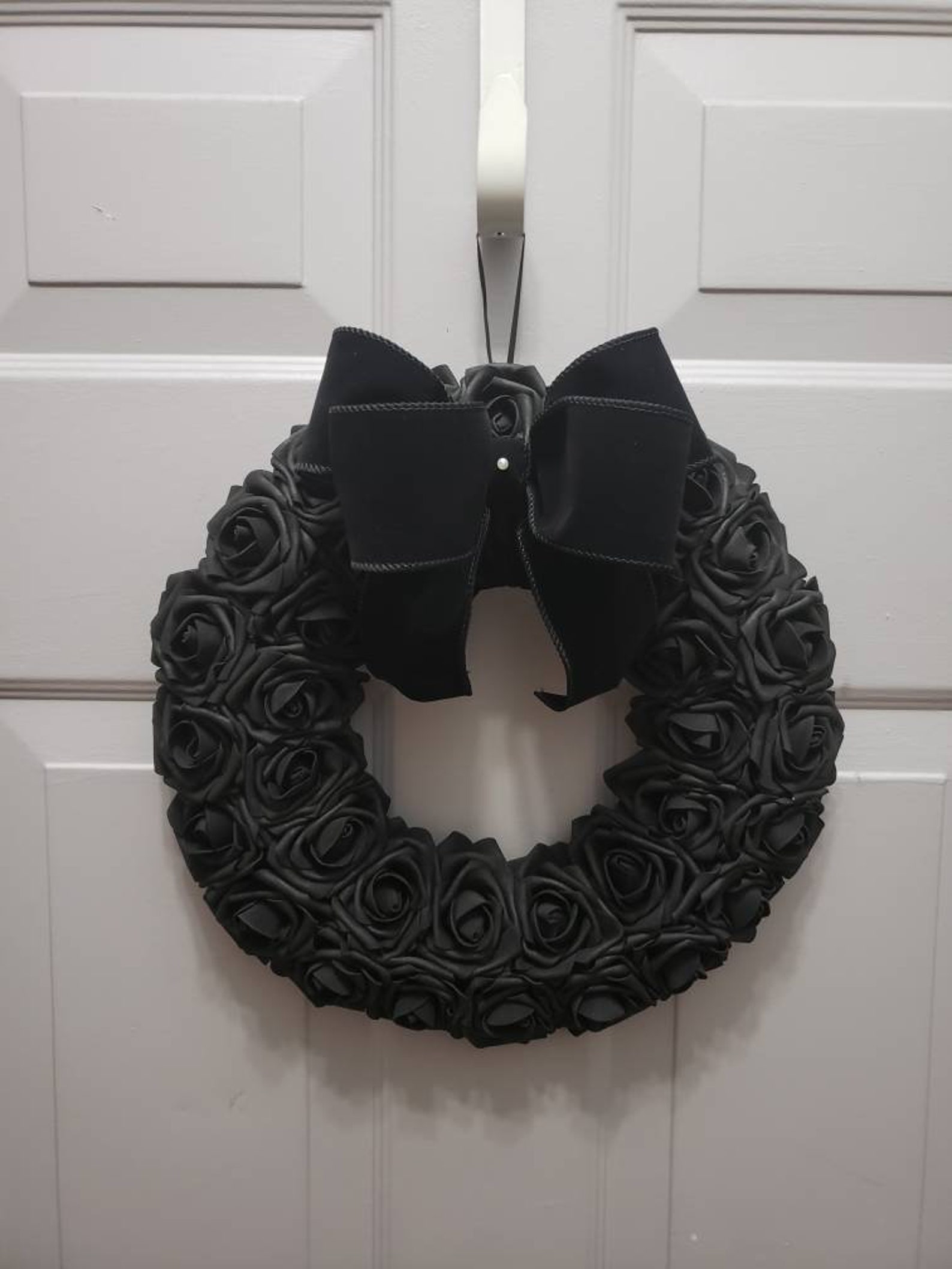 Victorian Black Rose Wreath. Gothic Home Decor. Gothic Wall | Etsy