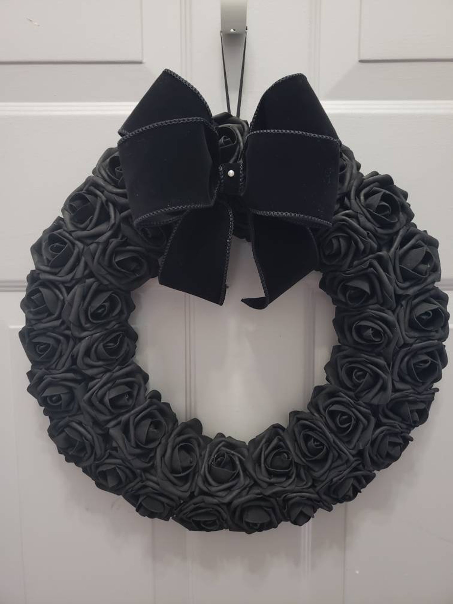 Victorian Black Rose Wreath. Gothic Home Decor. Gothic Wall | Etsy